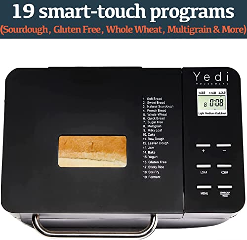 Yedi Total Package 19-in-1 Bread Maker, with Deluxe Accessory Kit