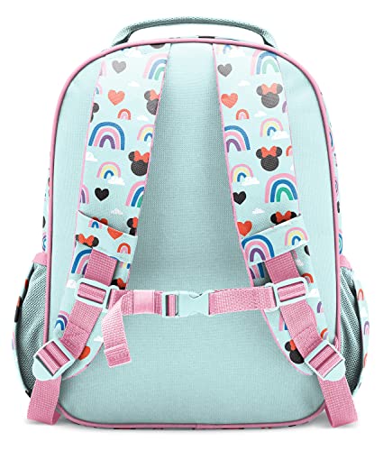 Simple Modern Disney Toddler Backpack for School Girls | Kindergarten Elementary Kids Backpack | Fletcher Collection | Kids - Medium (15" tall) | Minnie Mouse Rainbow