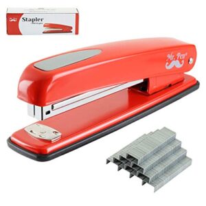 Mr. Pen- Stapler with Staples, Red Stapler, 1000 Staples, Staplers for Desk, Staplers Office, Office Stapler, Desk Stapler, Metal Stapler, Standard Stapler, Stapler and Staple, Stapler Office Supplies