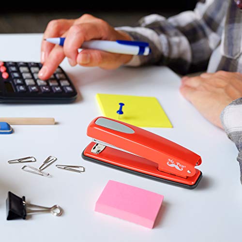 Mr. Pen- Stapler with Staples, Red Stapler, 1000 Staples, Staplers for Desk, Staplers Office, Office Stapler, Desk Stapler, Metal Stapler, Standard Stapler, Stapler and Staple, Stapler Office Supplies