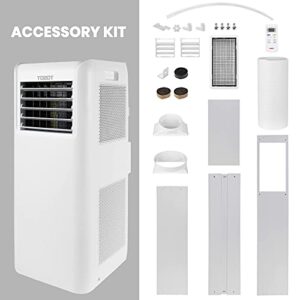 TOSOT 8,000 BTU Air Conditioner Easier to Install, Quiet and 3-in-1 Portable AC, Dehumidifier, Fan for Rooms Up to 250 sq ft, Aovia Series, White