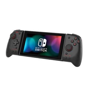 hori nintendo switch split pad pro (black) ergonomic controller for handheld mode - officially licensed by nintendo