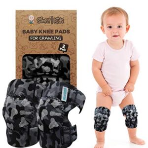 Simply Kids (2nd Gen.) Baby Knee Pads for Crawling (2 Pairs), CPSIA Certified - Comfortable Knee Protector for Toddler, Infant, Girl, Boy, Crawler - Rodilleras para Bebe