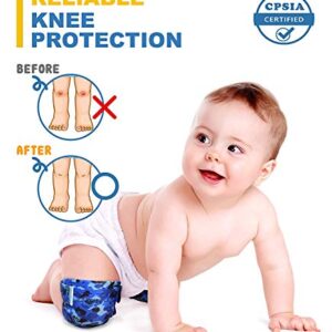 Simply Kids (2nd Gen.) Baby Knee Pads for Crawling (2 Pairs), CPSIA Certified - Comfortable Knee Protector for Toddler, Infant, Girl, Boy, Crawler - Rodilleras para Bebe