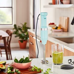 KitchenAid Variable Speed Corded Hand Blender - KHBV53, Ice Blue, 8 in