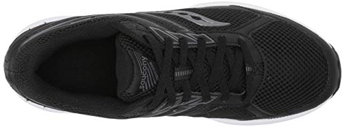 Saucony Men's Core Cohesion 14 Road Running Shoe, Black/White, 11.5 Wide