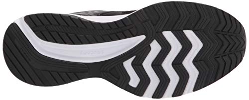 Saucony Men's Core Cohesion 14 Road Running Shoe, Black/White, 11.5 Wide