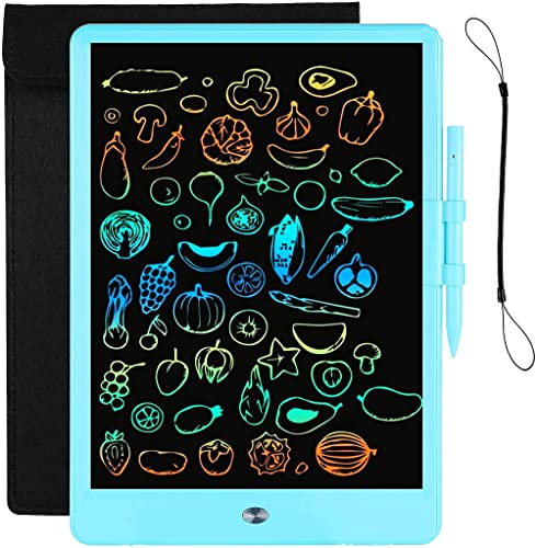 LCD Writing Tablet Drawing Tablets for Kids 10Inch with Protect Bag,LEYAOYAO Colorful Screen Drawing Board Doodle Scribbler Pad Learning Educational Toy - Gift for 3-6 Years Old Boy Girl (Blue)