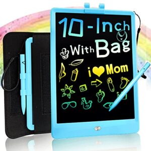 LCD Writing Tablet Drawing Tablets for Kids 10Inch with Protect Bag,LEYAOYAO Colorful Screen Drawing Board Doodle Scribbler Pad Learning Educational Toy - Gift for 3-6 Years Old Boy Girl (Blue)