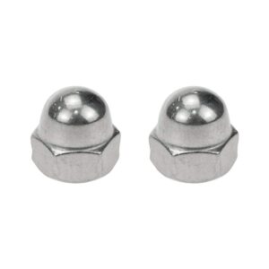 Coshar 1/4-20 Acorn Cap Nuts Hex Nut, 18-8 304 Stainless Steel,Plain Finish, 20 pcs