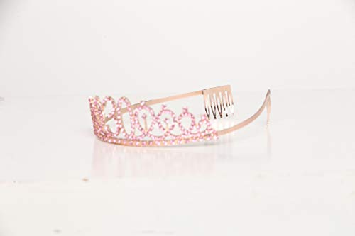 30th Birthday Sash and Tiara for Women, Rose Gold Birthday Sash Crown 30 & Fabulous Sash and Tiara for Women, 30th Birthday Gifts for Happy 30th Birthday Party Supplies