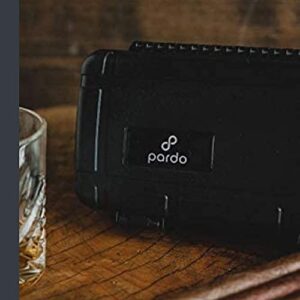 Pardo Cigar Travel Humidors with Built-in Humidifier Disc - Holds up to 15 Cigars - Airtight, Waterproof, Portable & Durable Humidor Cigar Box - Cigar Accessories Ideal Valentines Day Gifts for Him