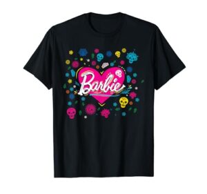 barbie halloween heart sugar skulls t-shirt