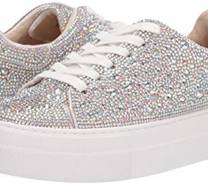 Betsey Johnson womens Sidny Sneaker, Rhinestone, 7.5 US