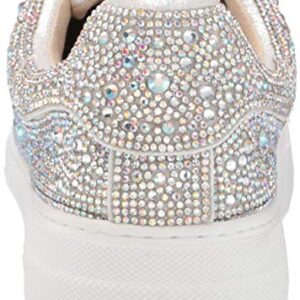 Betsey Johnson womens Sidny Sneaker, Rhinestone, 7.5 US