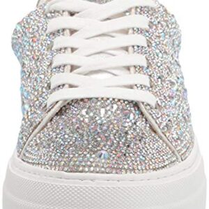 Betsey Johnson womens Sidny Sneaker, Rhinestone, 7.5 US