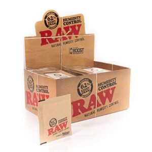 raw x integra 8gm 62% humidity packs | 62% rh humidity control | keep your cigars or prerolled cigarettes fresh | 60 total humidifying packs