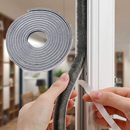 32.8 Ft Self Adhesive Seal Strip Weatherstrip for Windows and Doors House Soundproofing,Windproof,Dustproof,Stronger Stickiness,0.35 Wide X 0.6 inch Thick.