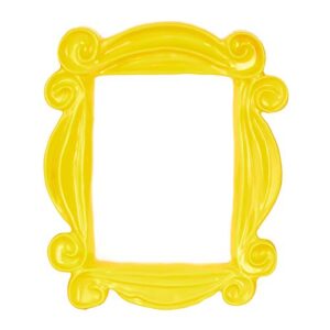 friends 8.5 x 10.2 large yellow peephole frame from monica's apartment - vintage frame friends tv show merchandise