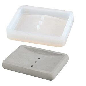 soap dish mold with drainage doles concrete tray silicone mould