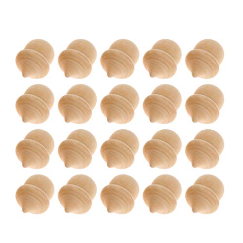 30 Pcs Wooden Acorns Unfinished Wood Acorn Wood Craft for DIY Crafts Painting Art Projects Home Decor