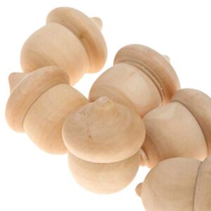 30 Pcs Wooden Acorns Unfinished Wood Acorn Wood Craft for DIY Crafts Painting Art Projects Home Decor