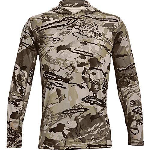 Under Armour mens Iso-chill Brush Line Hoodie , Ua Barren Camo (999)/Black , X-Large