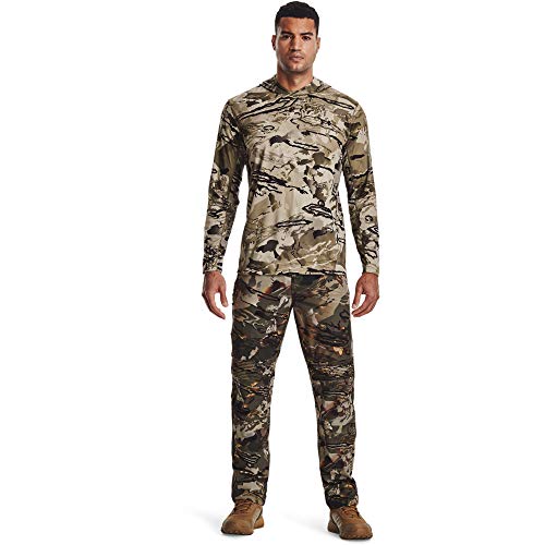 Under Armour mens Iso-chill Brush Line Hoodie , Ua Barren Camo (999)/Black , X-Large