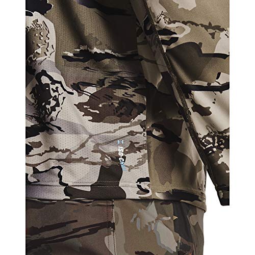 Under Armour mens Iso-chill Brush Line Hoodie , Ua Barren Camo (999)/Black , X-Large