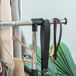 IRIS USA Adjustable and Extendable Double-Rod Clothes Garment Rack