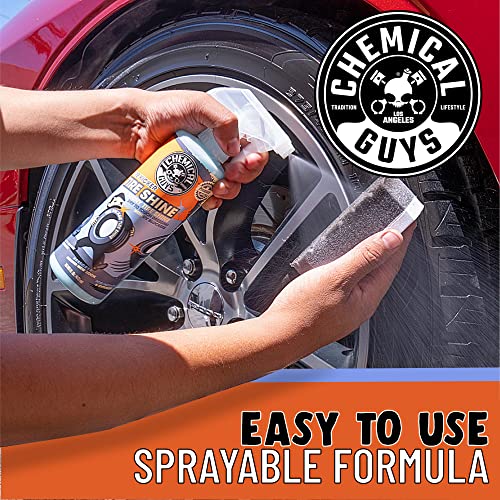 Chemical Guys TVD113 Tire Kicker Sprayable Extra Glossy Tire Shine (Works on Rubber, Vinyl & Plastic) Safe for Cars, Trucks, Motorcycles, RVs & More, 128 fl oz (1 Gallon)