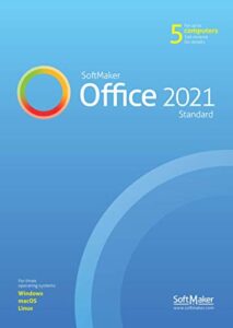 softmaker office standard 2021 (5 users) for windows, mac and linux [pc/mac download]