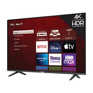 TCL 65-inch Class 4-Series 4K UHD HDR Smart Roku TV – 65S435, 2021 Model, Black