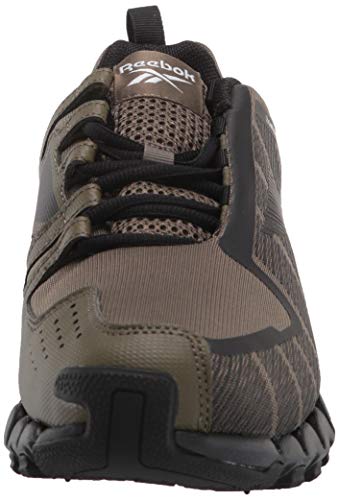 Reebok mens Zigwild 6 Trail Running Shoe, Army Green/Black/White, 7.5 US