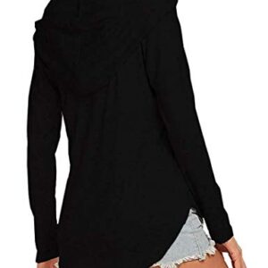 WbJetr Black Woman Beautiful Magic Long Sleeve V Neck Casual Loose Hoodies Tops