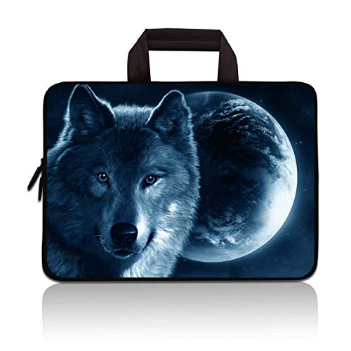 RUYIDAY 11 11.6 12 12.1 12.5 inch Laptop Carrying Bag Chromebook Case Notebook Ultrabook Bag Tablet Cover Neoprene Sleeve Fit Apple MacBook Air Samsung Acer HP DELL Lenovo Asus (Wolf)