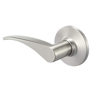 amazon basics victor dummy door lever - left-handed lever, satin nickel