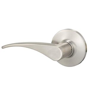 Amazon Basics Victor Dummy Door Lever - Left-handed Lever, Satin Nickel