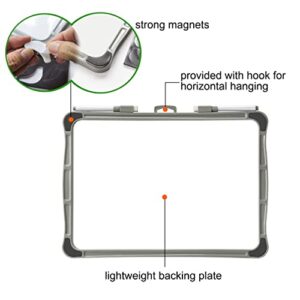 White Board Dry Erase, Small White Board 11" x 14", Magnetic Whiteboard with Marker and Magnets, Mini White Board for Kids Drawing, Easy to Hang on Walls or Magnetic Surfaces, Great for Fridge