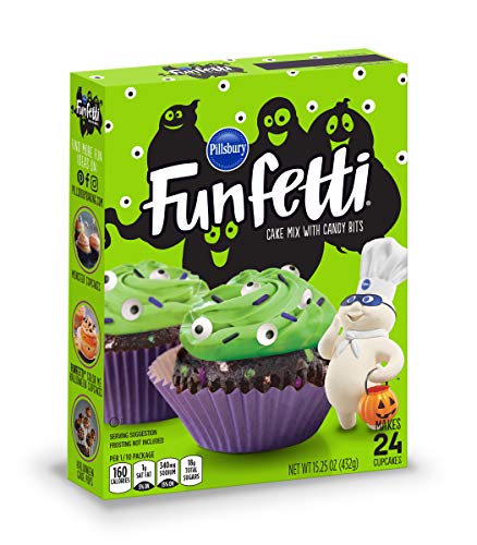 HALLOWEEN PILLSBURY FUNFETTI CAKE MIX AND Halloween FUNFETTI VANILLA FROSTING BUNDLE