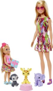 barbie and chelsea the lost birthday playset with barbie & chelsea dolls, 3 pets & accessories, gift for 3 to 7 year olds