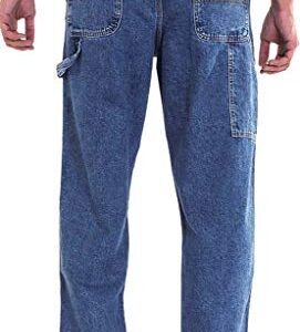 ROCXL Big & Tall Men's Carpenter Jeans (Medium Blue, 56 X 32)