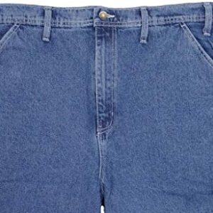 ROCXL Big & Tall Men's Carpenter Jeans (Medium Blue, 56 X 32)