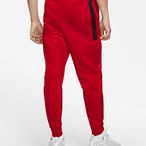 Nike mens Sportswear Tech Fleece Jogger, University Red/Black, Medium