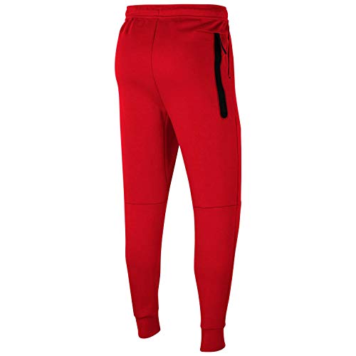 Nike mens Sportswear Tech Fleece Jogger, University Red/Black, Medium