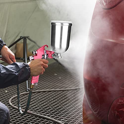 ENDOZER HVLP Spray Gun for Spraying Oil-Based or Latex Paints with 1.5mm Nozzles, 400CC (13.5 oz.)