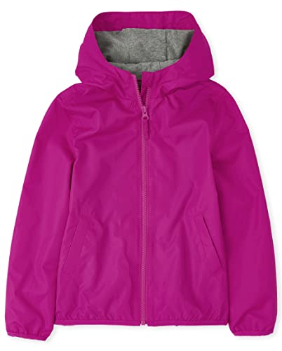 The Children's Place girls Windbreaker Jacket, Aurora Pink, Medium US