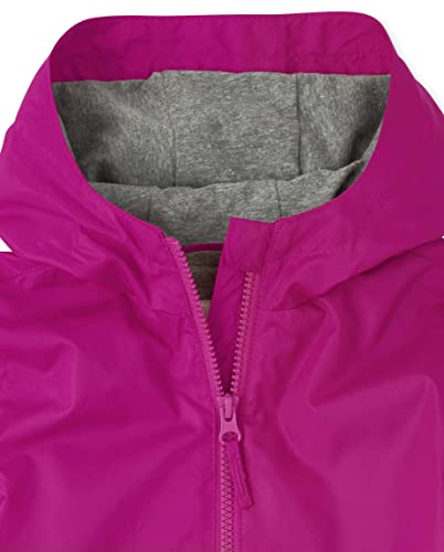 The Children's Place girls Windbreaker Jacket, Aurora Pink, Medium US