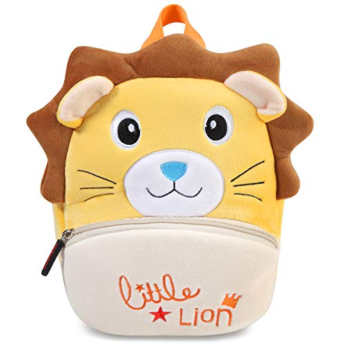 Toddler Backpack for Boys, ChaseChic Cute Cartoon Mini Plush Lightweight Soft Baby Backpack, Daycare backpack, Lion