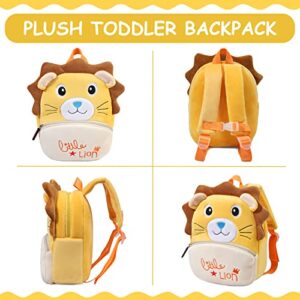 Toddler Backpack for Boys, ChaseChic Cute Cartoon Mini Plush Lightweight Soft Baby Backpack, Daycare backpack, Lion